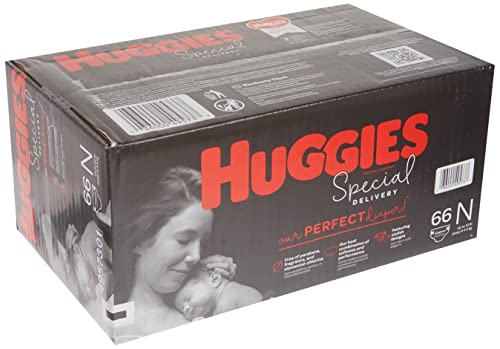 Huggies Special Delivery Hypoallergenic Baby Diapers, Size Newborn (up to 10 lbs.), 66 Count, Giga Jr. Pack