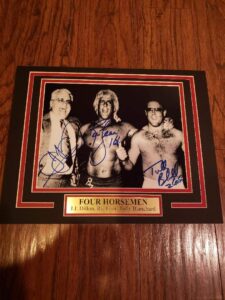 wwe wcw four 4 horsemen ric flair tully blanchard jj dillon autograph 8x10 photo