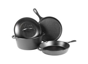 lodge cast iron 4-piece cookware set