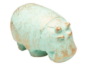 discoveries egyptian imports authentic miniature statue - patina finish - hippo goddess taweret - 2.5" - made in egypt