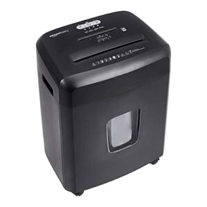 amazon basics 18 sheet cross cut paper, cd, and credit card shredder, black