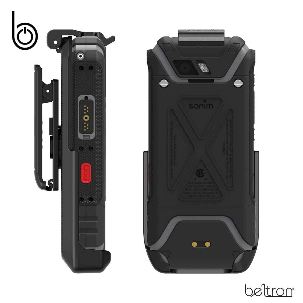 BELTRON Heavy Duty Rotating Belt Clip Holster for Sonim XP5S XP5800 (AT&T FirstNet Sprint) Secure Fit & Quick Release Latch (Durable Reliable & Lightweight) - NOT for XP5