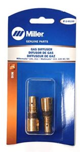 miller gas diffuser for mig welding gun, part no. d-m100 (2 per pack)