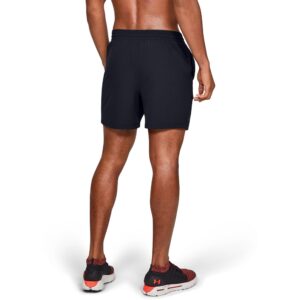 Under Armour Men's Qualifier WG Perf Short 5in, Black (001)/Pitch Gray, X-Large