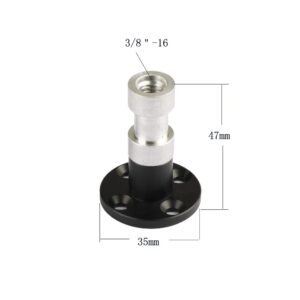 CAMVATE 3/8"-16 Female Thread Connector With Wall/Table/Ceiling Mount - 2113