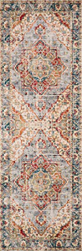 Loloi II Isadora Collection ISA-02 Oatmeal/Multi, Transitional 8'-0" x 10'-0" Area Rug