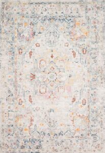 loloi ii clara collection cla-04 lt grey/multi 9'-3'' x 13' area rug