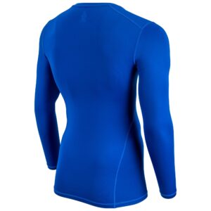 CHAMPRO boys Youth Lightning Long Sleeve Compression Shirt Polyester Spandex, Royal, Large US