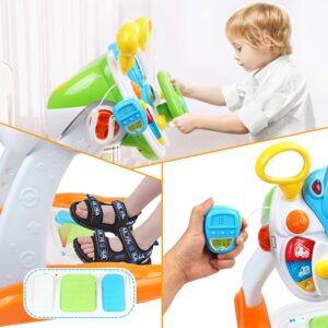 AMOSTING Pretend and Play Ride On Toys for Toddler Boys Girls Learning & Educational Baby Driver Toy Cars for Preschool Kids