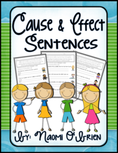 cause and effect sentence practice