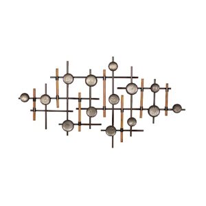 stratton home décor s21011 centerpiece, 39.37w x 1.18d x 23.62h, gunmetal