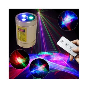 chims dj laser lights remote control mini party lights rgb aurora laser projector light show portable music activated lights for festival birthday party dance holiday camping new year decoration