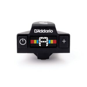 d'addario accessories ukulele tuner - ukulele sound hole tuner - digital tuner - non marring sound hole clip - full color display - quick & accurate tuning