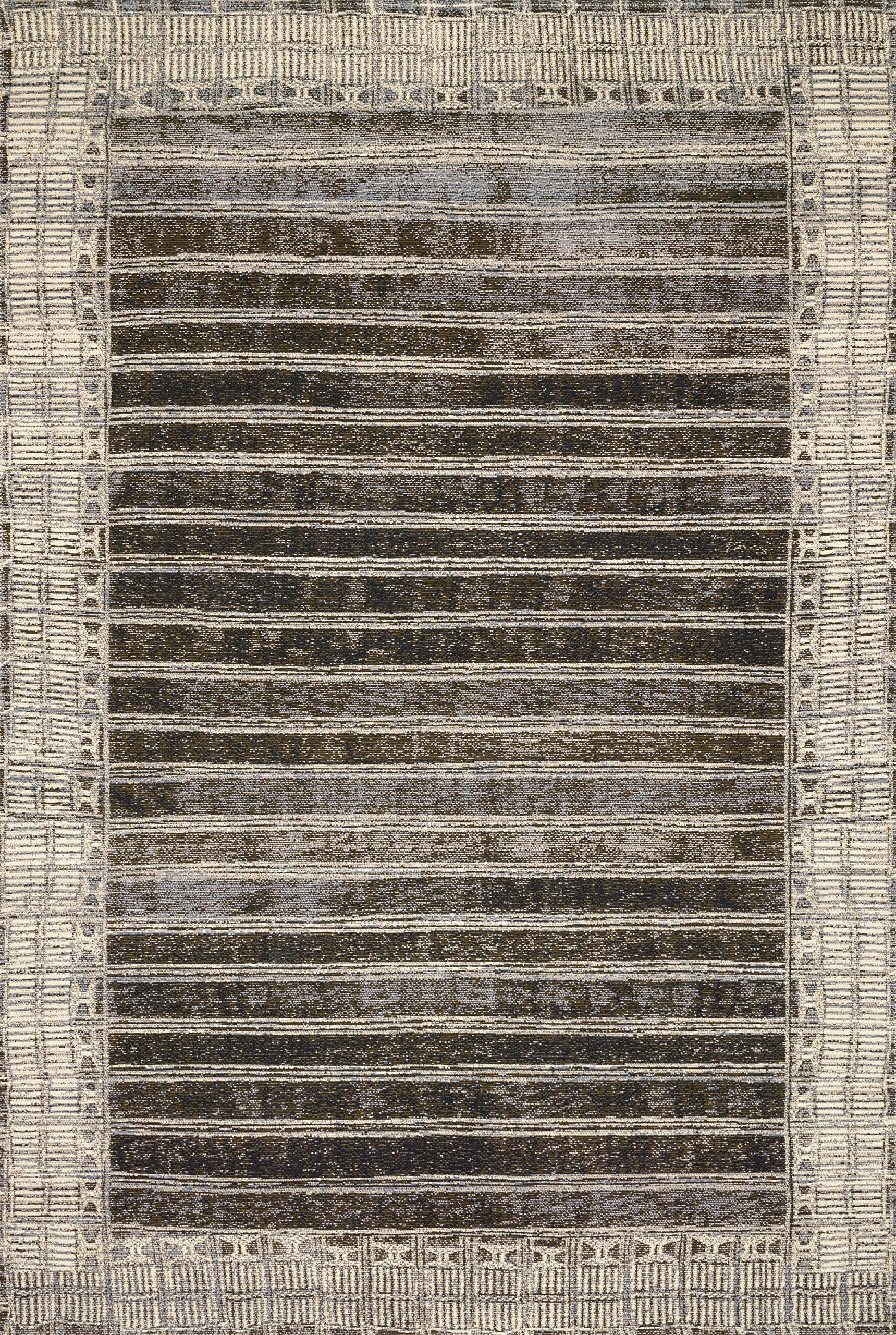 Loloi Mika Charcoal/Ivory 7'-10" x 11'-2" Area Rug