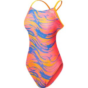 tyr ttwav7a67138 waverider trinityfit pink/blue 38