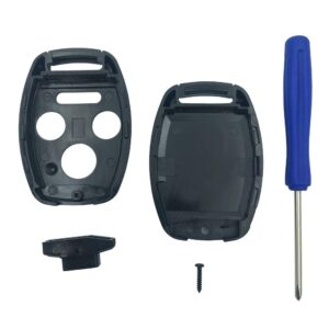 Replacement Key Fob Shell Case Fit for Honda Accord Civic Ex Pilot Cr-v Ridgeline Keyless Entry Remote Key Housing