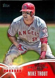 2014 topps the future is now #fn-20 mike trout angels baseball card nm-mt