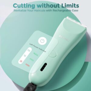 Baistom Baby Hair Clippers, Quiet & Dual-Mode Hair Cutting for 0-12, Waterproof Rechargeable & Cordless Hair Trimmer for Infant Toddler & Kids