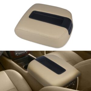 vanjing compatible with center console lid armrest kit cover chevy gmc avalanche silverado tahoe suburban yukon yukon xl sierra 2007-2013 replaces 15217111 15941534