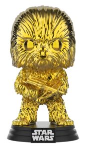 funko pop! star wars: chewbacca gold chrome galactic convention