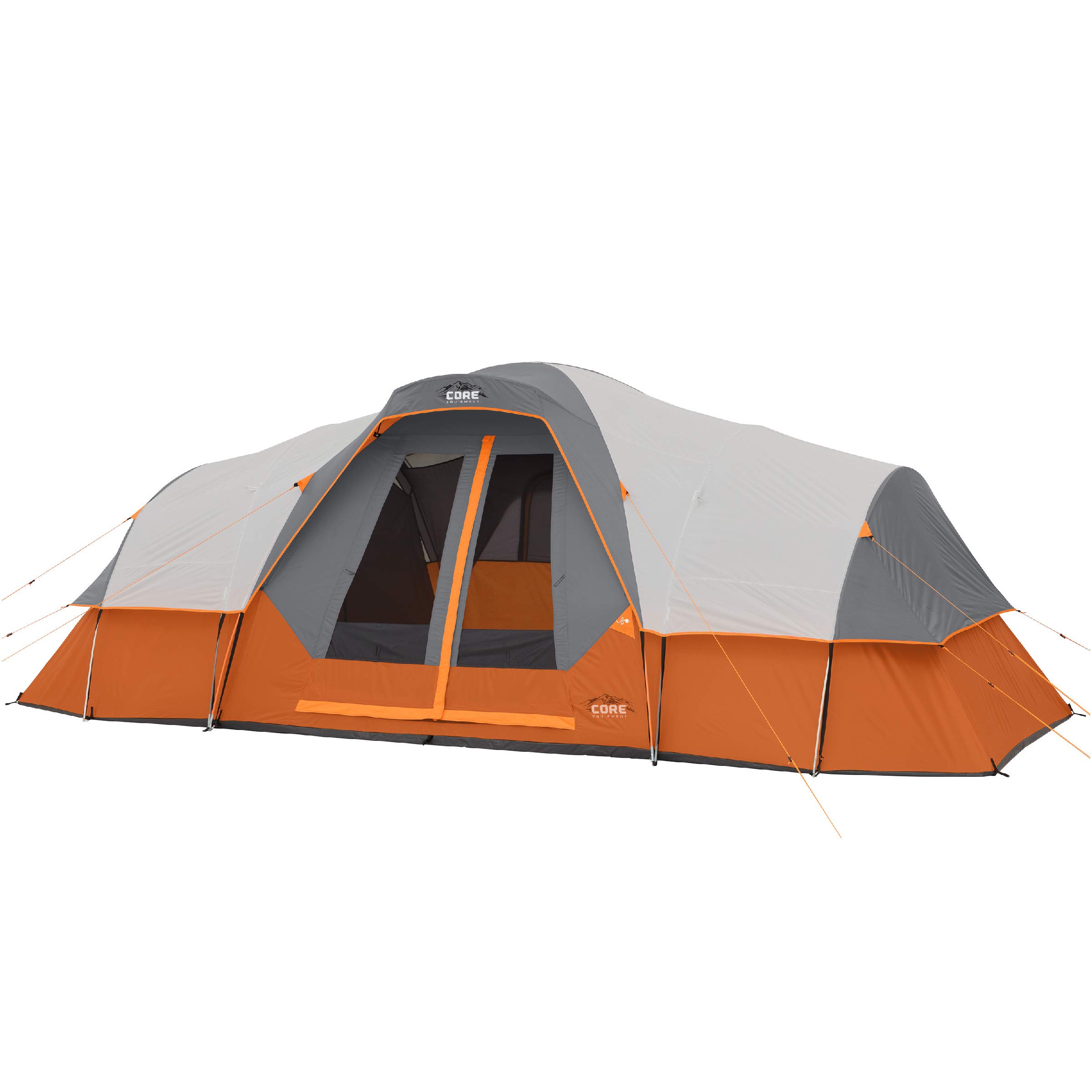 CORE 11 Person Large Multi Room Tent for Family Camping, Hiking and Backpacking | Best Portable Dome Camp Tent with Storage Pockets for Camping Accessories