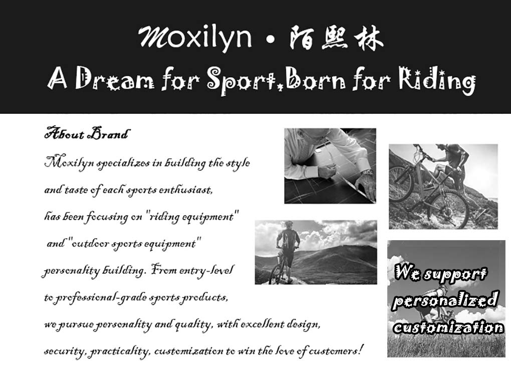 MOXILYN Men's Cycling Jersey Full Zip Riding Clothing Mountain Bike Tops Quick Dry - Bike Shirts