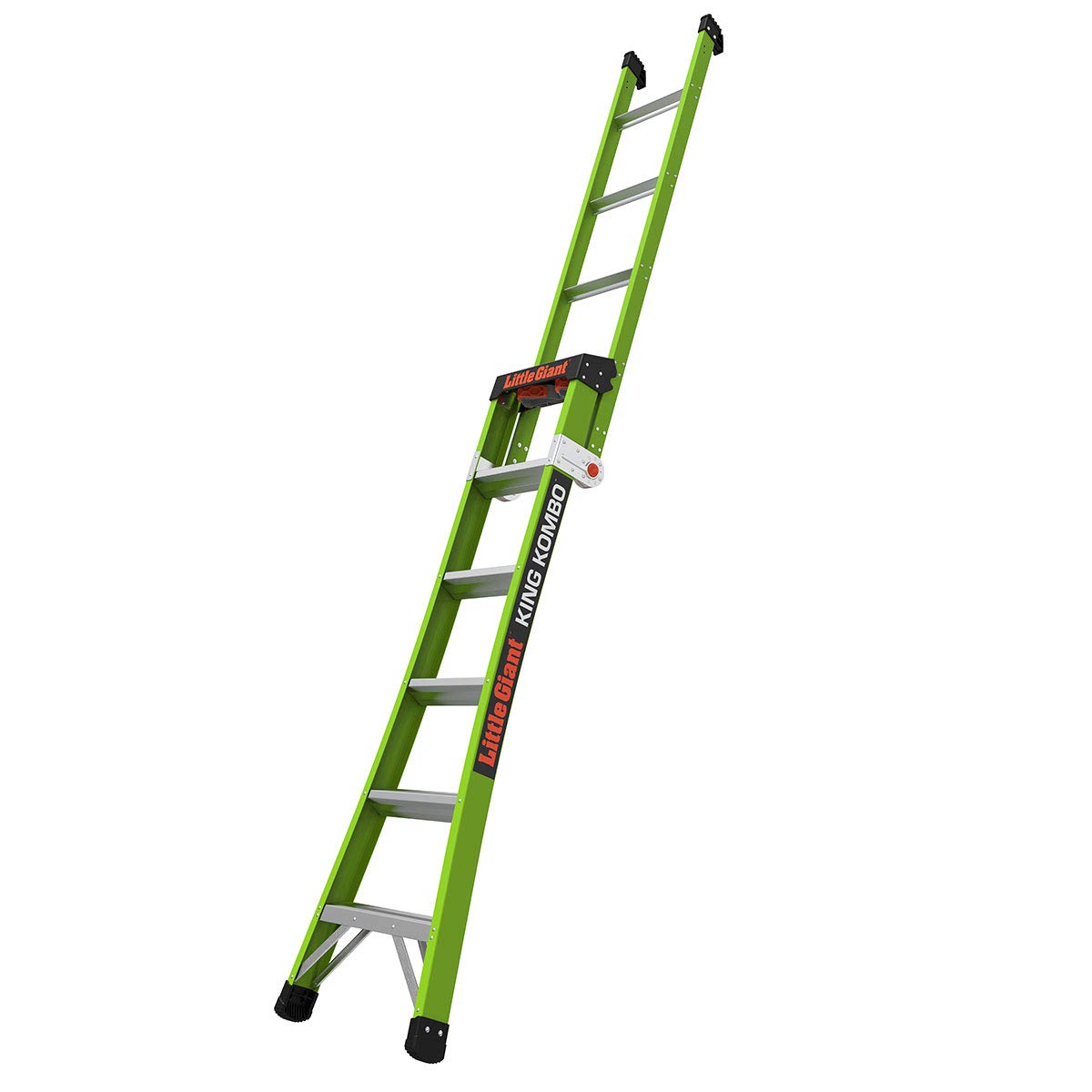 Little Giant Ladders, King Kombo, Professional, 6 Ft. A Frame, 10 Ft. Extension, Fiberglass, Type 1AA, 375 lbs Weight Rating, (13610-001)