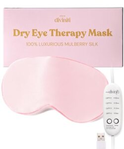 heated eye mask for dry eye relief - stye eye treatment, sinus eyemask, electric eye mask for dry eyes moist heat, dry eye masks with moist heat warming compress eye mask - warm compress - pink