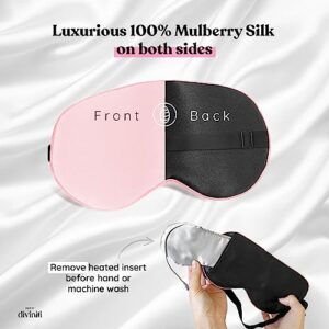 Heated Eye Mask for Dry Eye Relief - Stye Eye Treatment, Sinus Eyemask, Electric Eye Mask for Dry Eyes Moist Heat, Dry Eye Masks with Moist Heat Warming Compress Eye Mask - Warm Compress - Pink