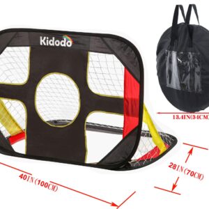 Kidodo Soccer Goal for Backyard Kids Soccer Goals for Kids pop up Soccer Goal net for Toddler Goal net Targets Portable Soccer Goal net Mini Soccer Goal Training Football 1 Goal