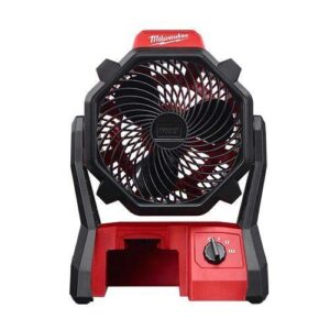 milwaukee 0886-20 m18 18v cordless jobsite fan (bare tool)