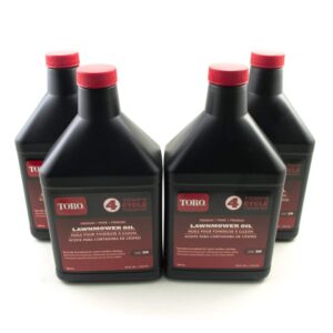 pack of 4 toro 38916 sae 30 4-cycle oil 18 oz bottle