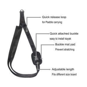 Adjustable Kayak SUP Carry Strap Multi-Use Shoulder Strap for Surfboard Stand Up Paddleboard Canoe Longboard Carry Belt Paddle Board Accessories