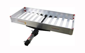 maxxhaul 50149 premium folding aluminum cargo carrier-50 x 22"