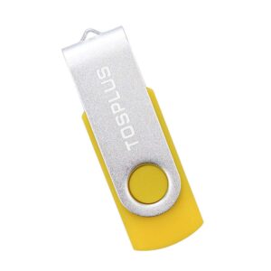 TOSPLUS 5Pack 32GB USB 2.0 Flash Drive Thumb Drives Memory Stick Jump Drive Zip Drive (Black/Green/Blue/Red/Yellow)