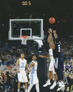 kris jenkins villanova wildcats 2016 finals buzzer beater 8" x 10" college basketball photo