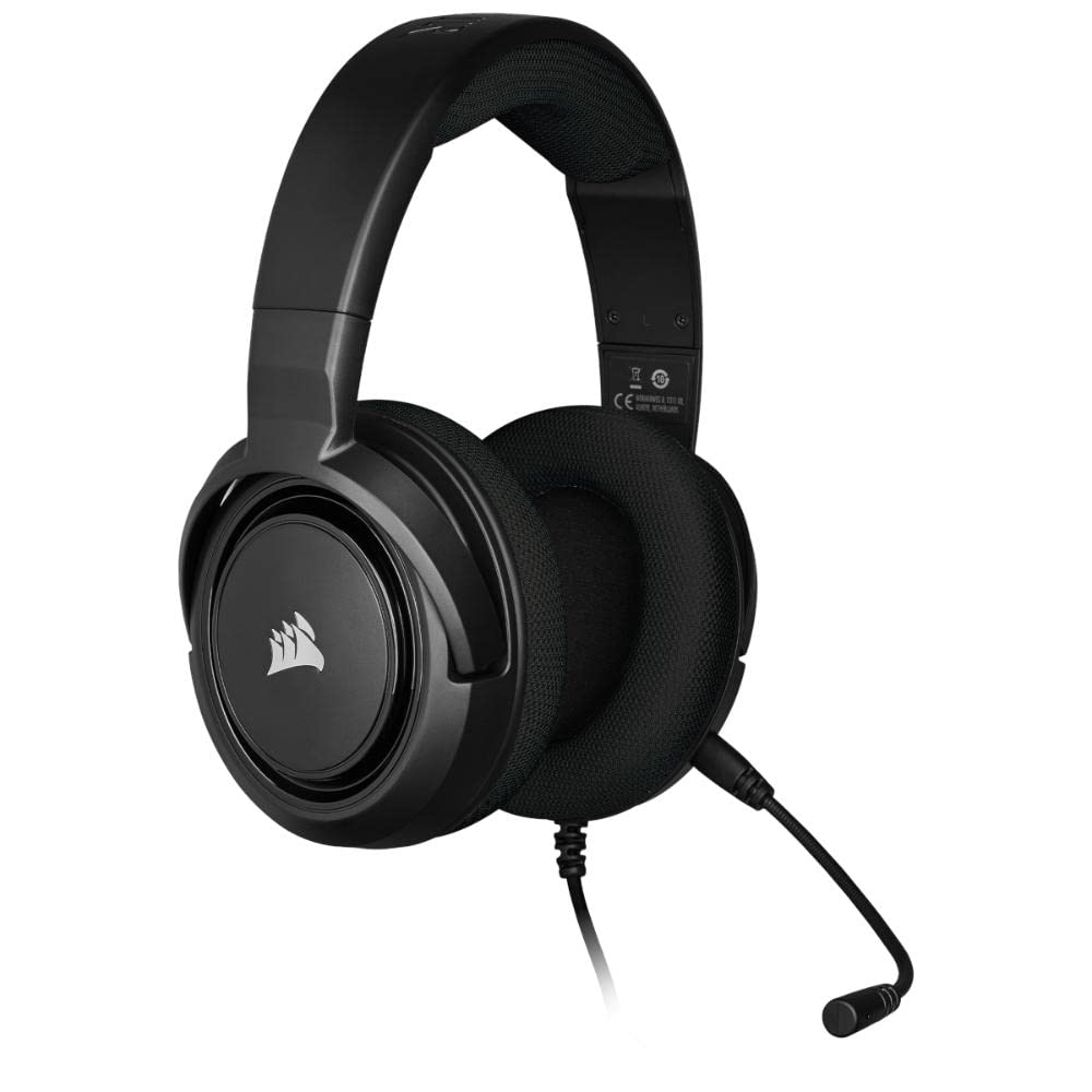 Corsair HS35 - Stereo Gaming Headset - Memory Foam Earcups - Works with PC, Mac, Xbox Series X/ S, Xbox One, PS5, PS4, Nintendo Switch, iOS and Android - Carbon (CA-9011195-NA)