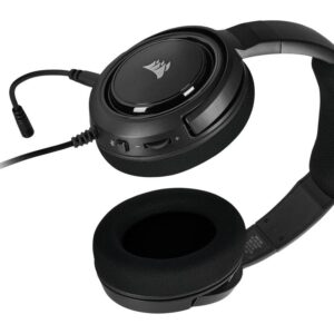 Corsair HS35 - Stereo Gaming Headset - Memory Foam Earcups - Works with PC, Mac, Xbox Series X/ S, Xbox One, PS5, PS4, Nintendo Switch, iOS and Android - Carbon (CA-9011195-NA)