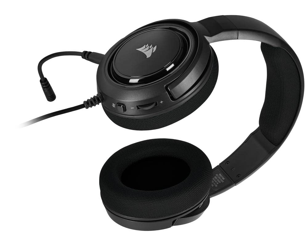 Corsair HS35 - Stereo Gaming Headset - Memory Foam Earcups - Works with PC, Mac, Xbox Series X/ S, Xbox One, PS5, PS4, Nintendo Switch, iOS and Android - Carbon (CA-9011195-NA)