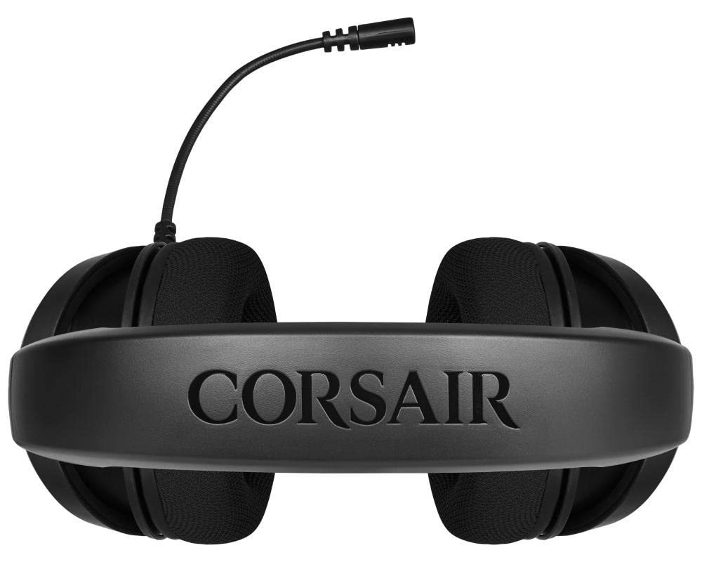 Corsair HS35 - Stereo Gaming Headset - Memory Foam Earcups - Works with PC, Mac, Xbox Series X/ S, Xbox One, PS5, PS4, Nintendo Switch, iOS and Android - Carbon (CA-9011195-NA)