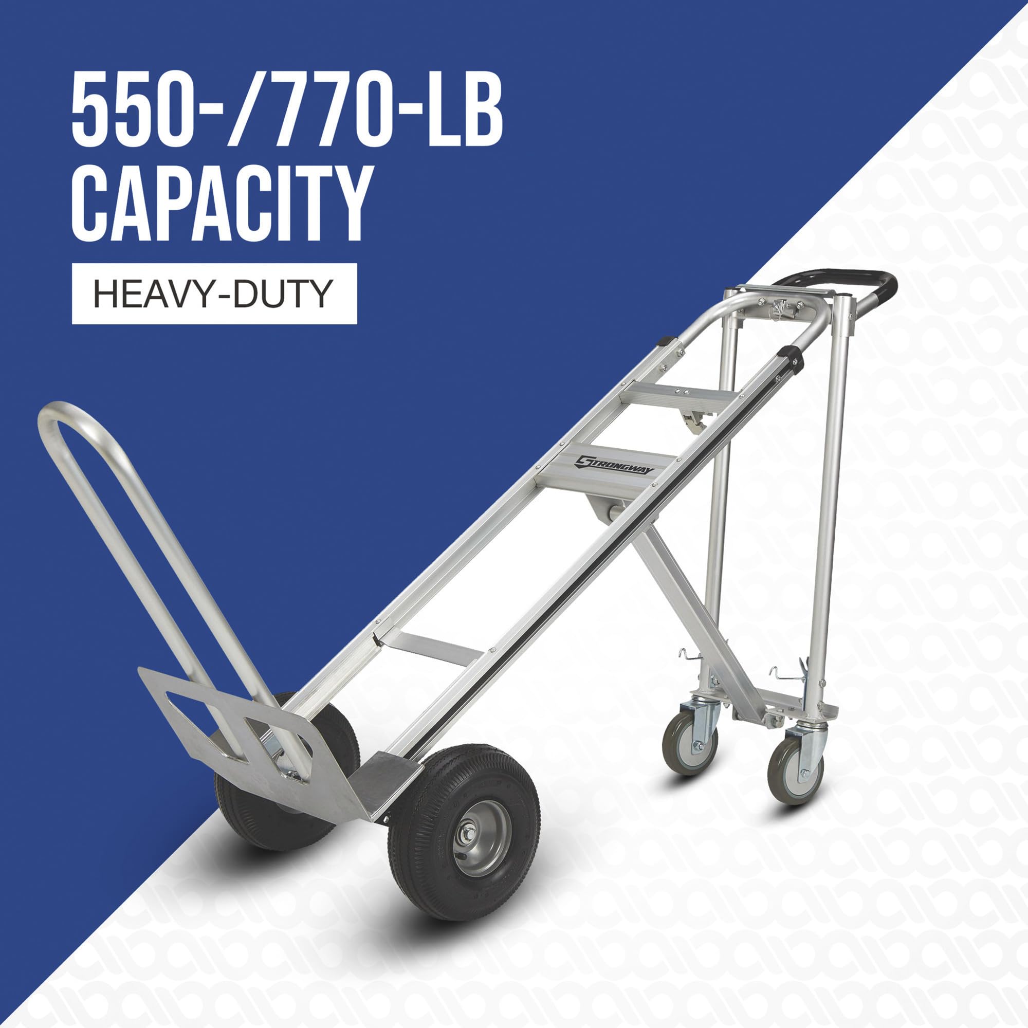 Strongway 3-in-1 Aluminum Hand/Platform Truck - 550-/770-Lb. Capacity