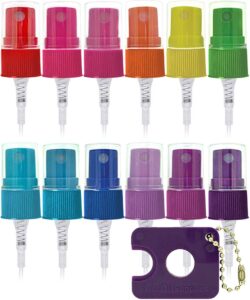 essential oil spray tops for 5, 10, 15 to 100 ml bottles. reduce, reuse and recycle your empty eo containers and bottles with our fine mist sprayer replacement pump (rainbow) by got oil supplies