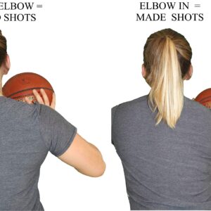 HOOPSKING Straight Shooter Basketball Shooting Training Aid Keeps Elbow in & Follow Thru Straight