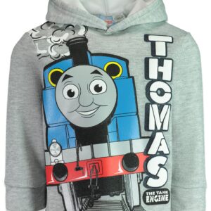 Thomas & Friends Tank Engine Toddler Boys Fleece Hoodie & Pants Set Grey/Black 2T