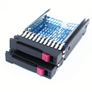 BTHEBKRS 2-Pcs 2.5" SAS SATA Hard Drive Tray Caddy for HP Proliant DL360 DL380 ML350 DL385 DL580 G4 G5 G6 G7 378343-002 371593-001