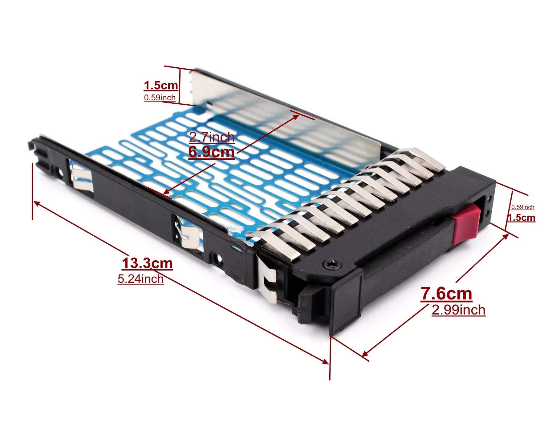 BTHEBKRS 2-Pcs 2.5" SAS SATA Hard Drive Tray Caddy for HP Proliant DL360 DL380 ML350 DL385 DL580 G4 G5 G6 G7 378343-002 371593-001