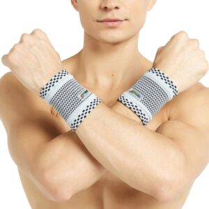 neotech care wrist band - light, elastic, men, women, right or left - grey color (size m, 1 pair)