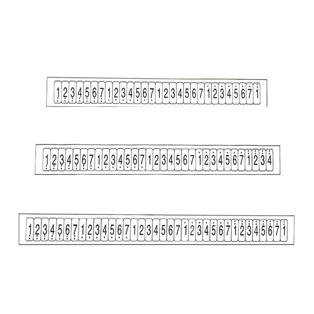 Healifty 1 Pcs Piano Stickers for Keys Piano Keyboard Stickers for 61 54 49 Keys Color Black Transparent Piano Numbered Musical Notation Stickers