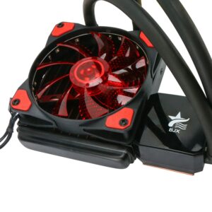 YaeCCC LED Liquid CPU Cooler Water Cooling System Radiator 120mm with Fan for Inter AMD