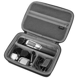 procase hard travel case for multigroom series 3000 5000 7000 mg3750 mg5750/49 mg7750/49 men's electric trimmer shaver and attachments father's day gift -black